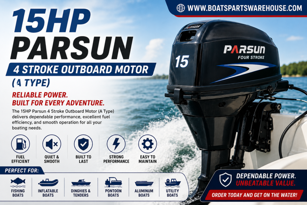 15HP Parsun 4 Stroke Outboard Motor (A Type) for Sale